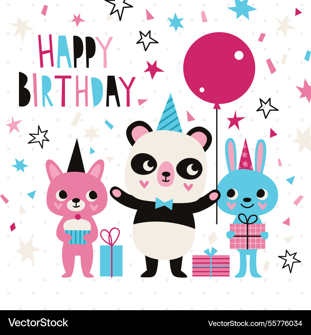 Happy birthday background Royalty Free Vector Image