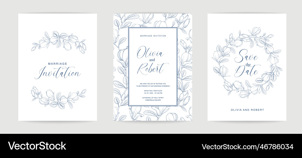 Marriage design template with custom names Vector Image