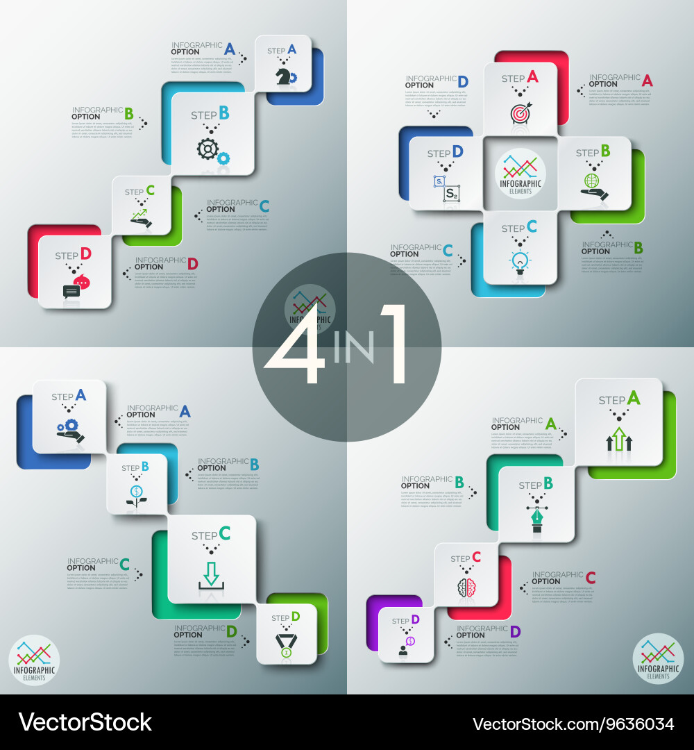 Moderne Infografik Optionen Banner Lizenzfreies Vektorbild