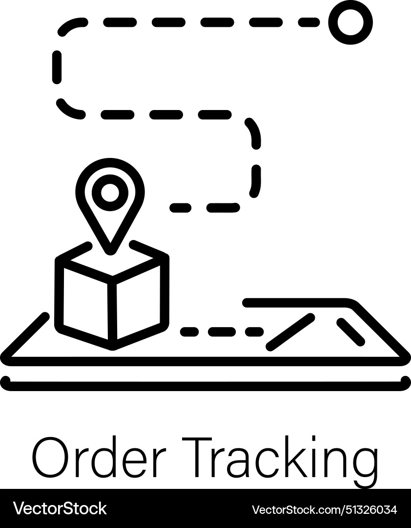 Order tracking Royalty Free Vector Image - VectorStock