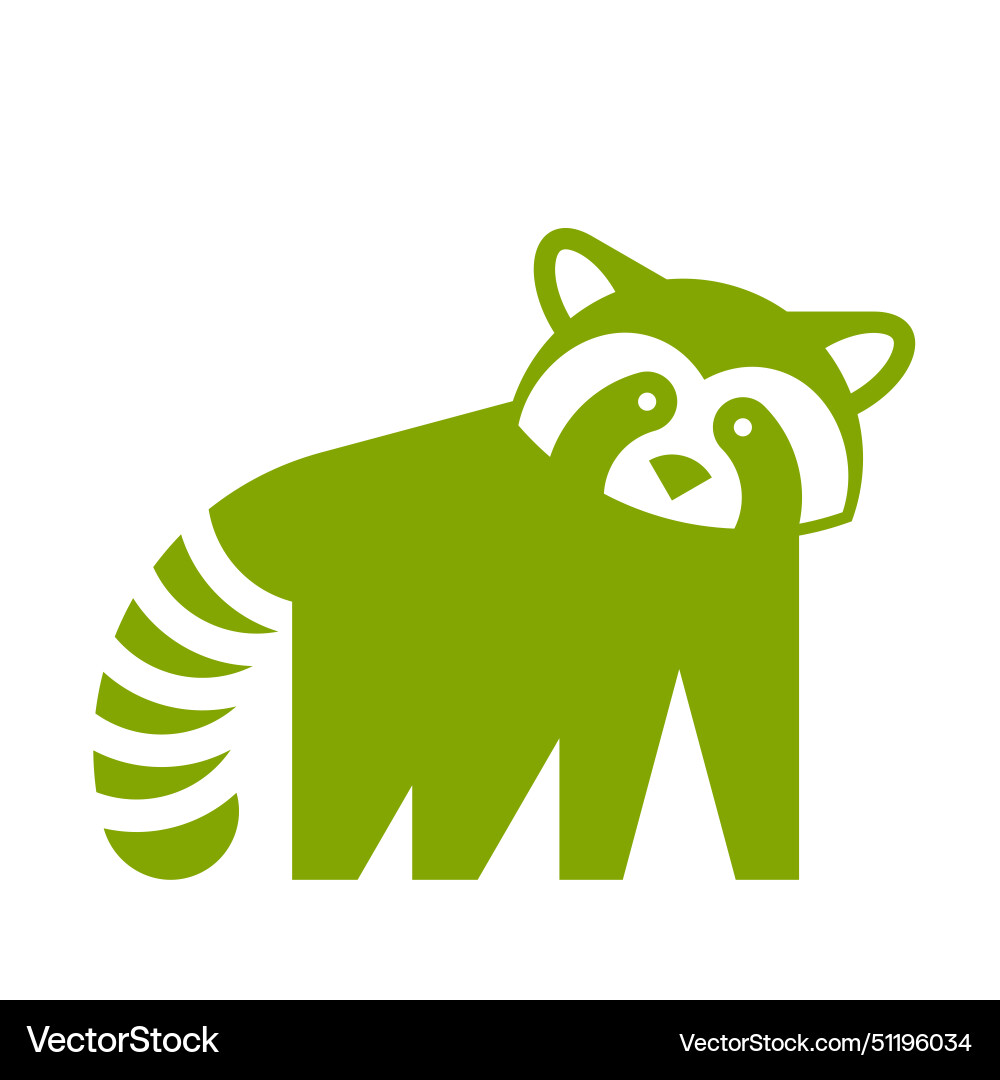 Red panda logo Royalty Free Vector Image - VectorStock