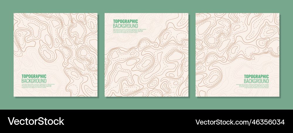 Topographic maps seamless pattern backgrounds Vector Image