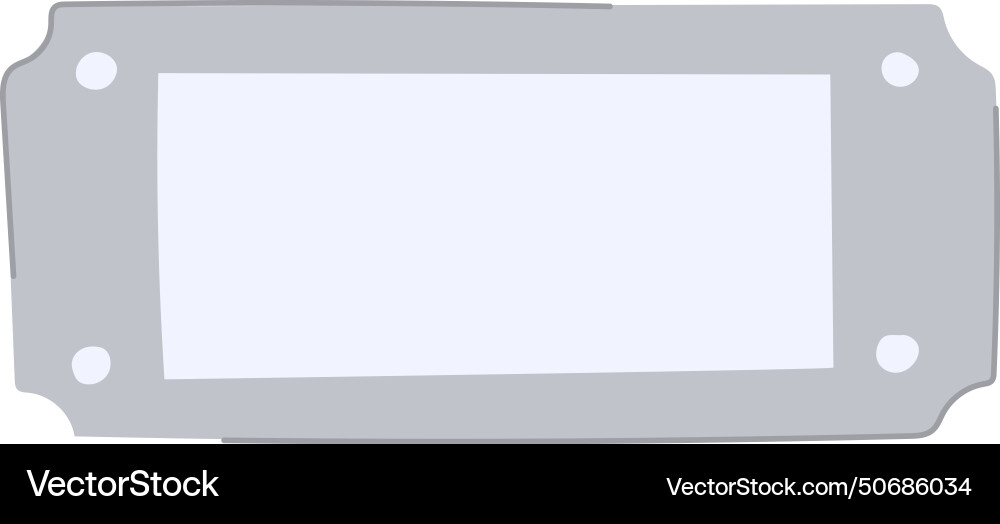 Wood nameplate cartoon Royalty Free Vector Image