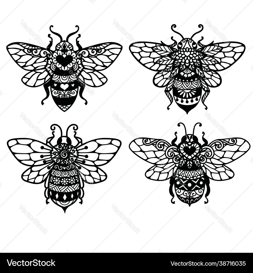 Bee Royalty Free Vector Image - VectorStock
