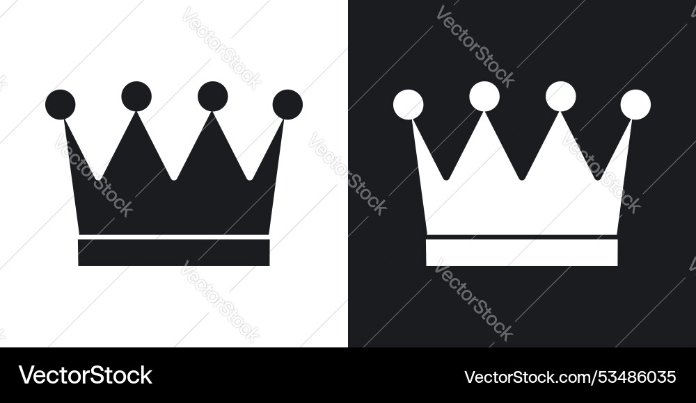 Crownline in thin line black color flat simple Vector Image