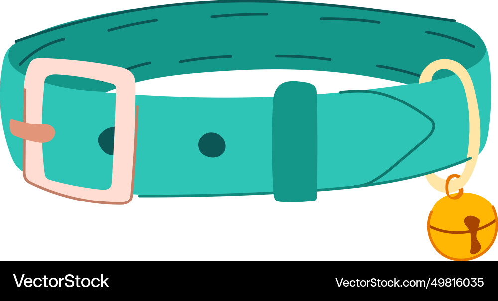 Dog pet collar cartoon Royalty Free Vector Image
