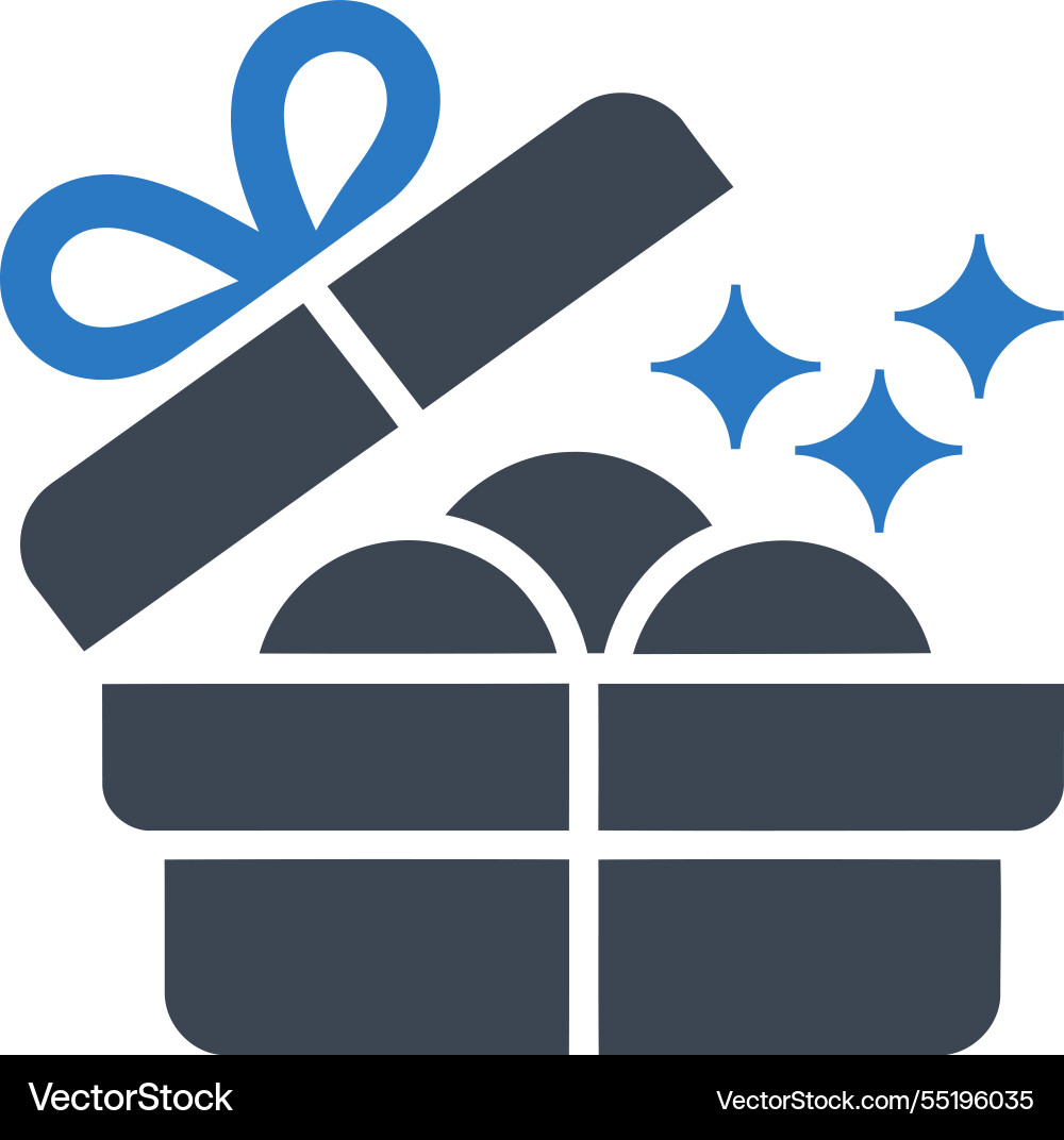 Open gift box icon Royalty Free Vector Image - VectorStock