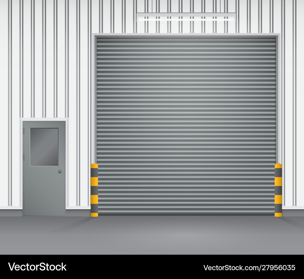 Shutter door Royalty Free Vector Image - VectorStock