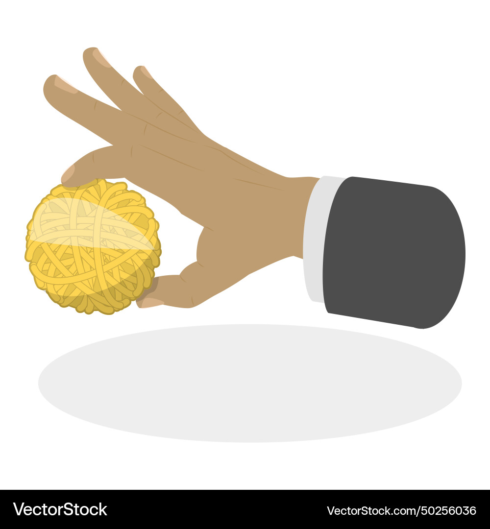 3d isometric flat set of hand gestures Royalty Free Vector