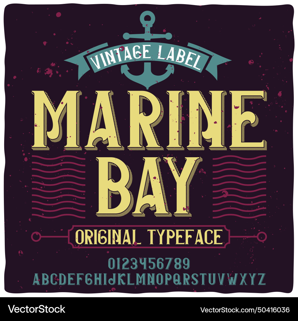 Good handcrafted font for any label design Vector Image