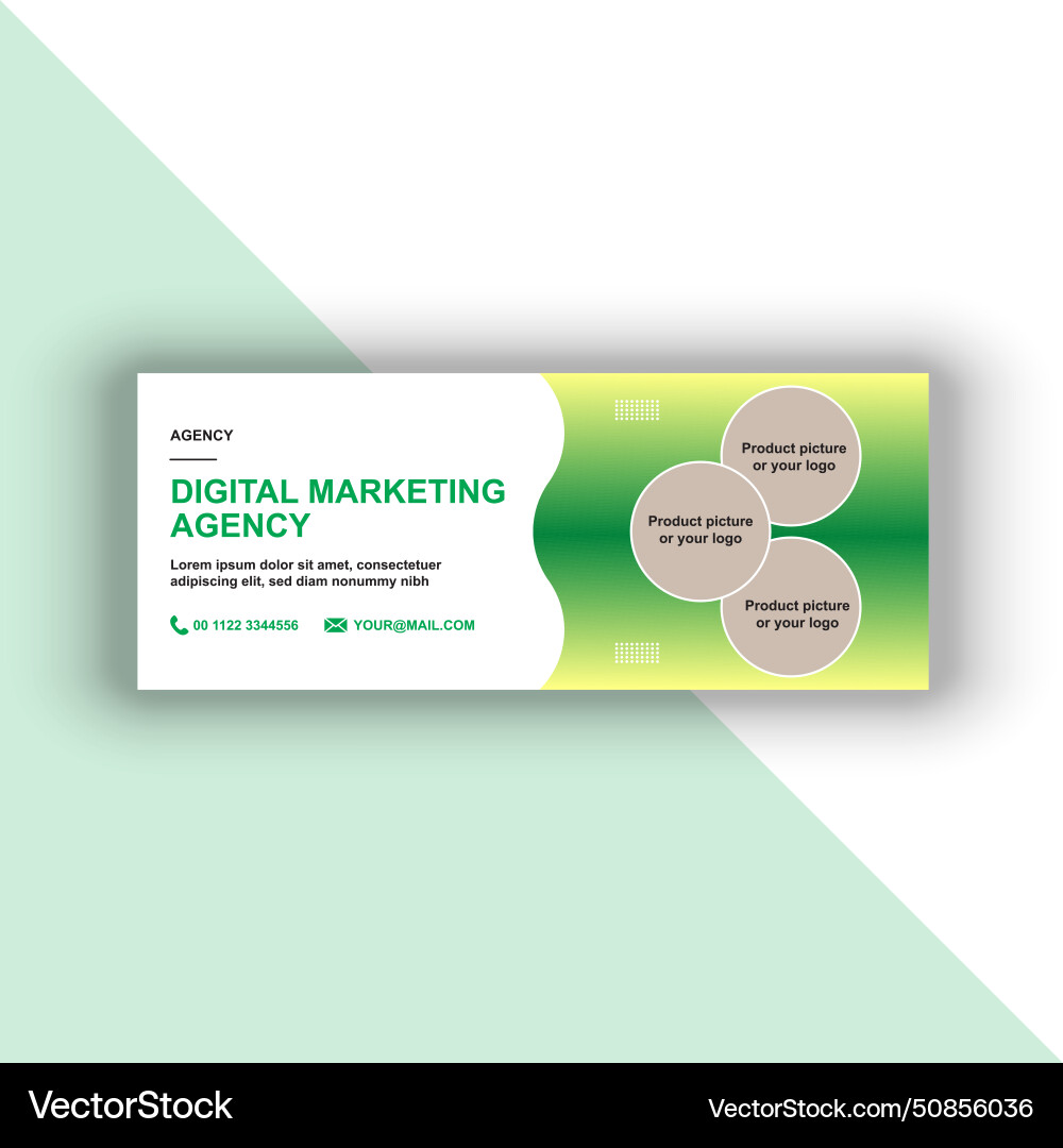 Marketing banner template Royalty Free Vector Image