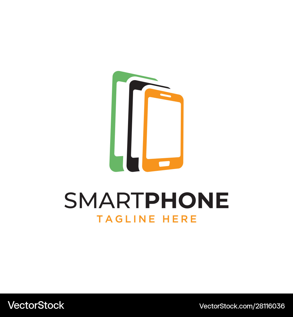 Mobile phone logo Royalty Free Vector Image - VectorStock