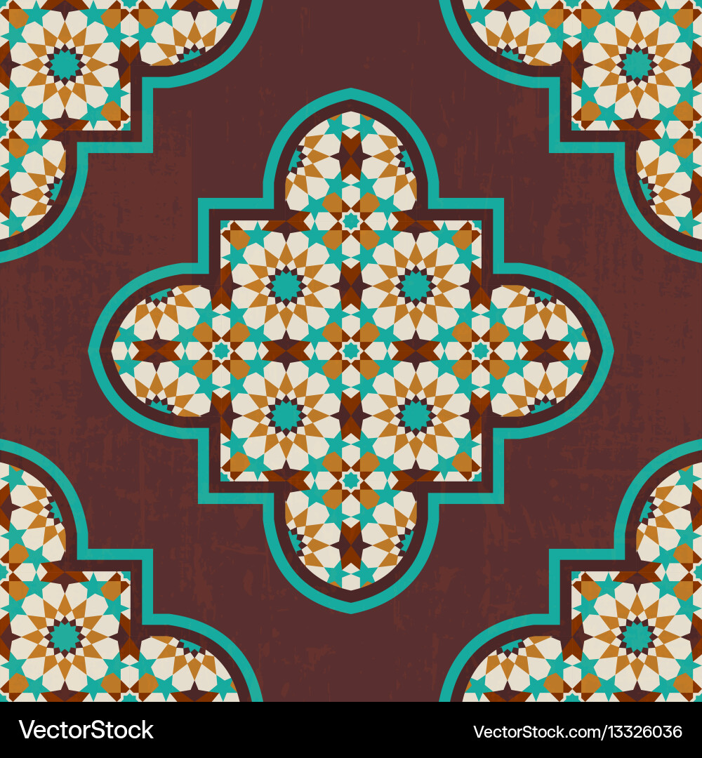 Moroccan mosaic tile Royalty Free Vector Image