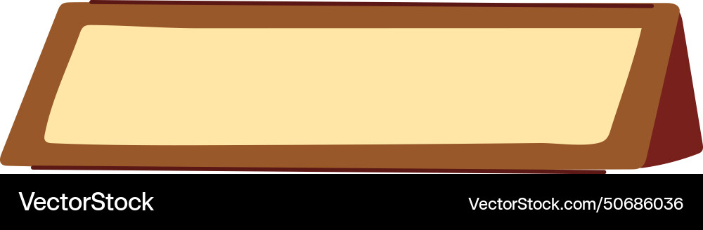 Table nameplate cartoon Royalty Free Vector Image