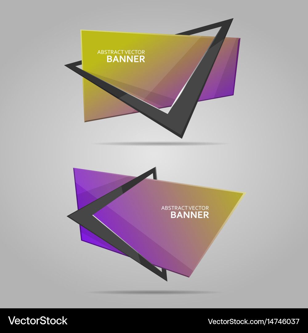 Abstract Geometric Banner Royalty Free Vector Image