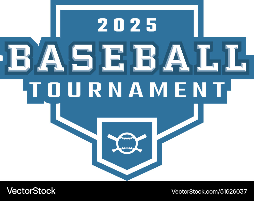 Baseball logo emblem Royalty Free Vector Image