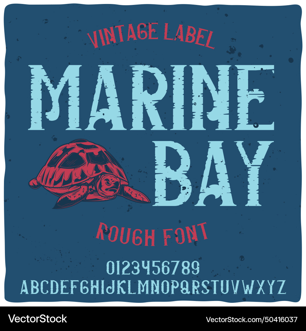 Good handcrafted font for any label design Vector Image