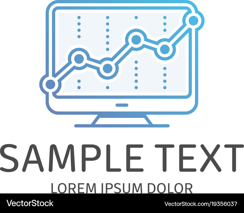 Growth Chart Logo Royalty Free Vector Image - VectorStock