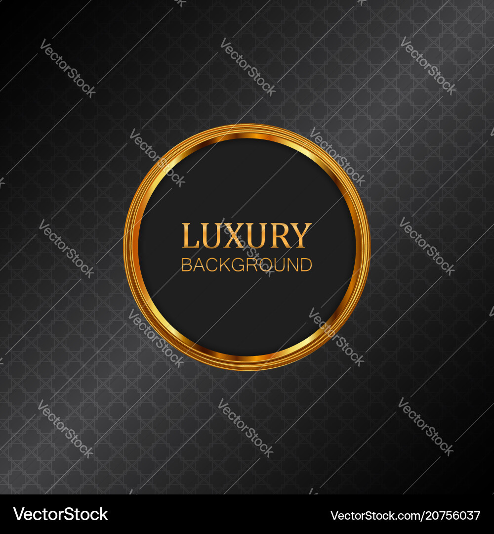 Luxury Gold Frame Awards Royalty Free Vector Image