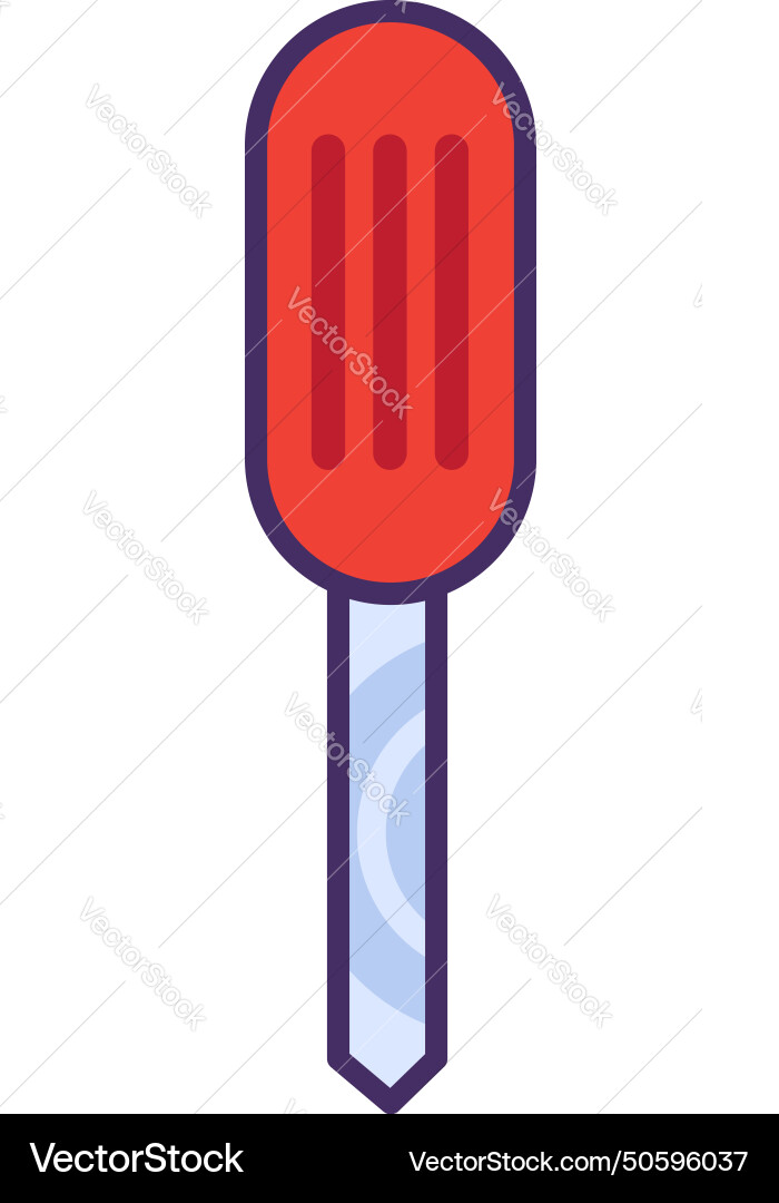 Stroked cross screwdriver diy tool icon Royalty Free Vector