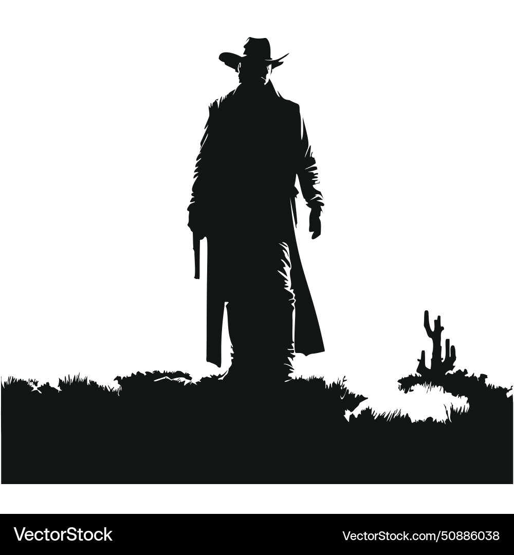 Classic western cowboy Royalty Free Vector Image