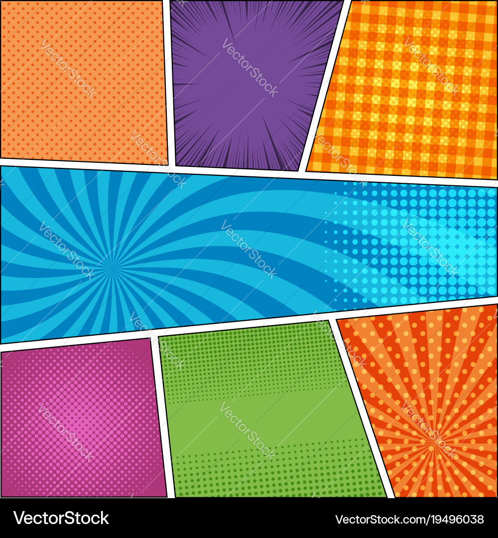 Comic book background Royalty Free Vector Image
