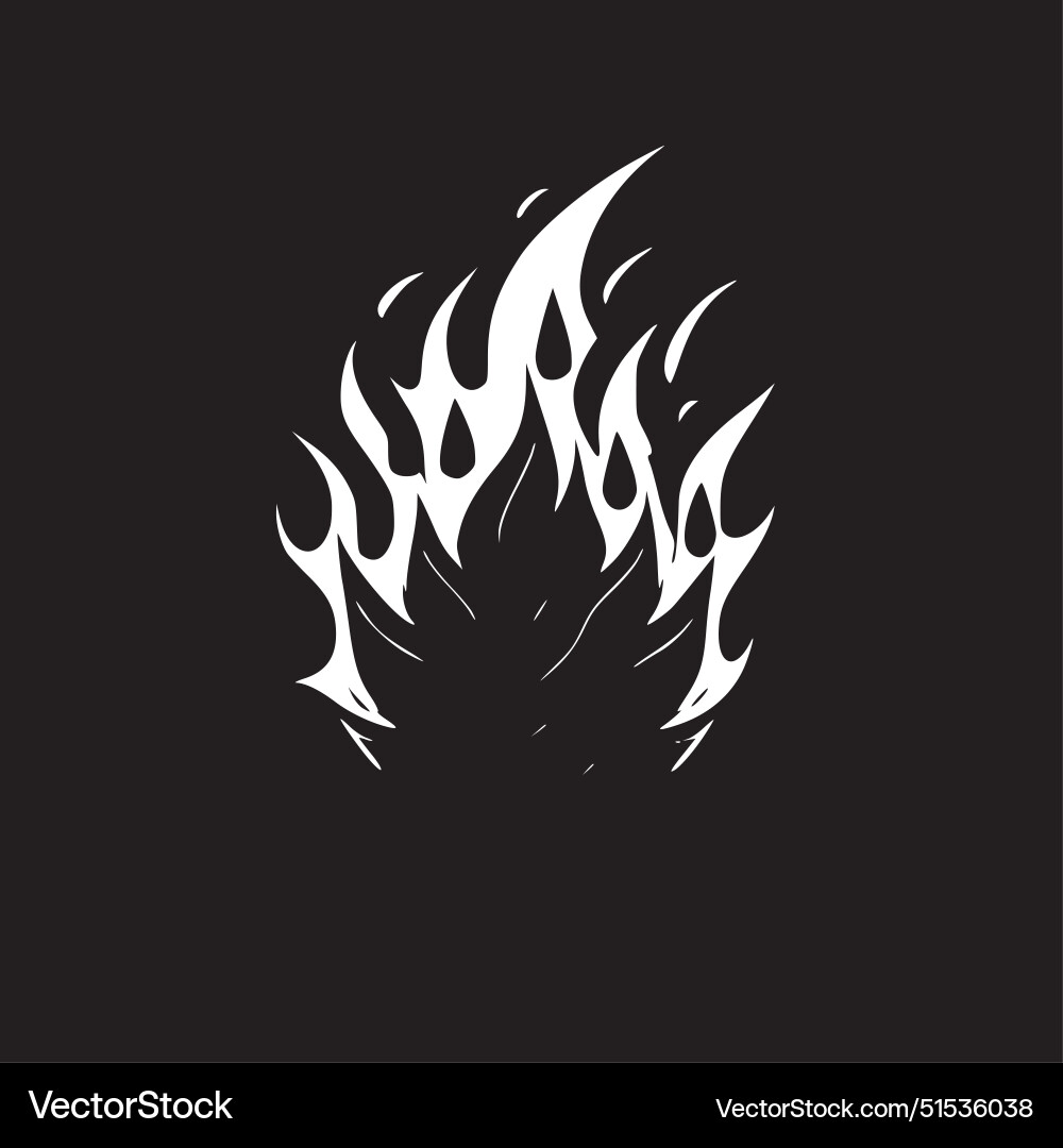 Fire - minimalist and simple silhouette Royalty Free Vector