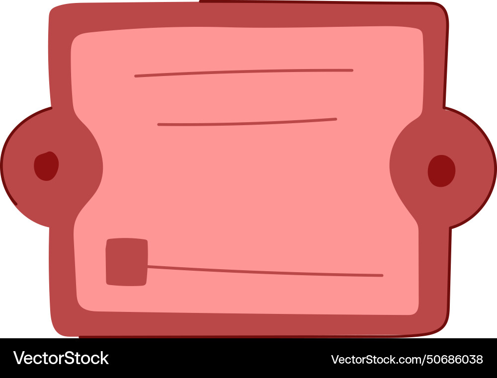 Metal nameplate cartoon Royalty Free Vector Image