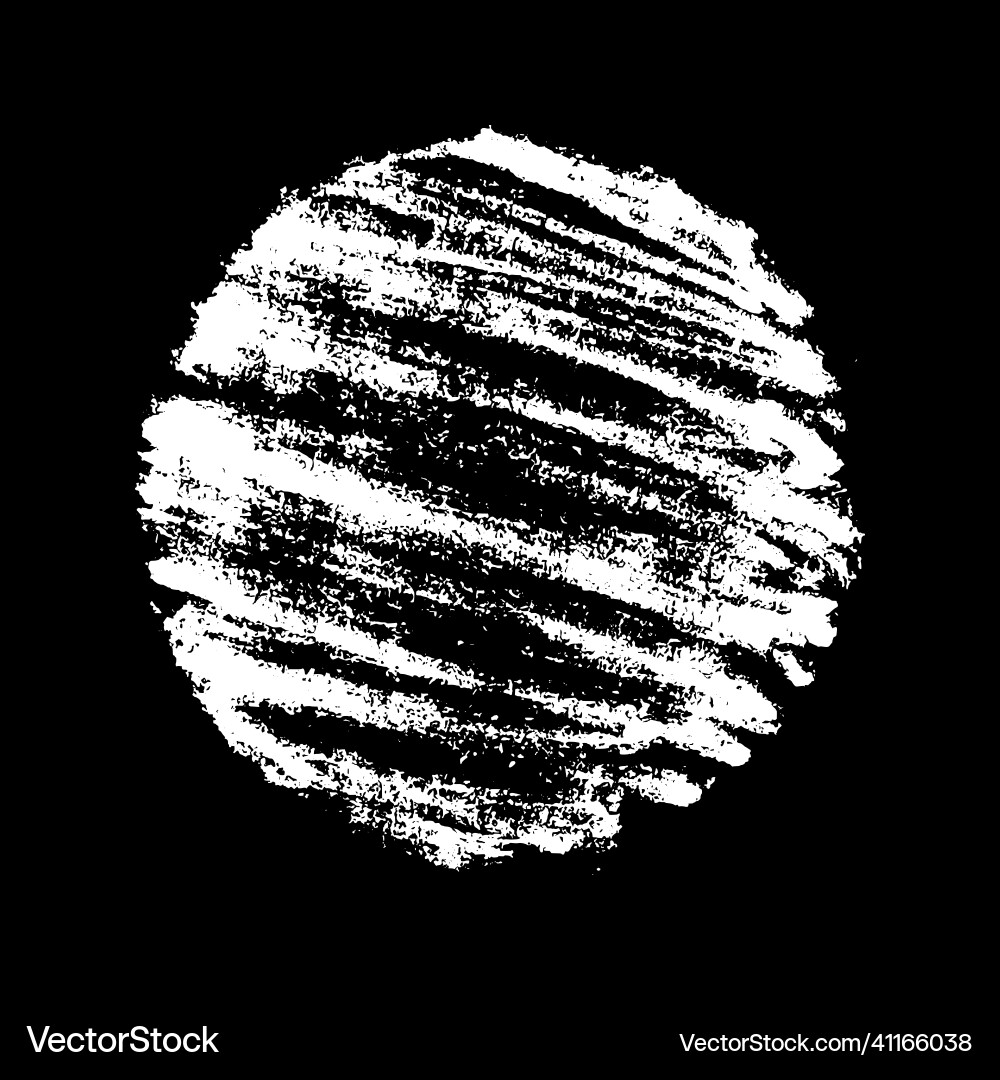 Scribble hand drawn stain in chalk Royalty Free Vector Image