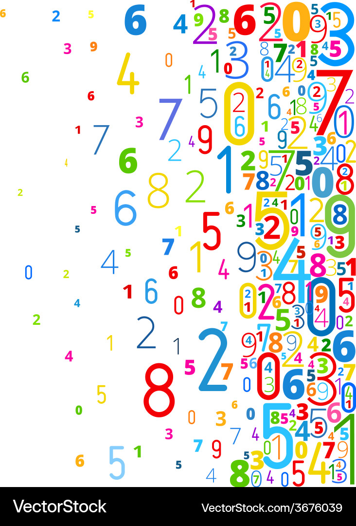 Background from numbers Royalty Free Vector Image