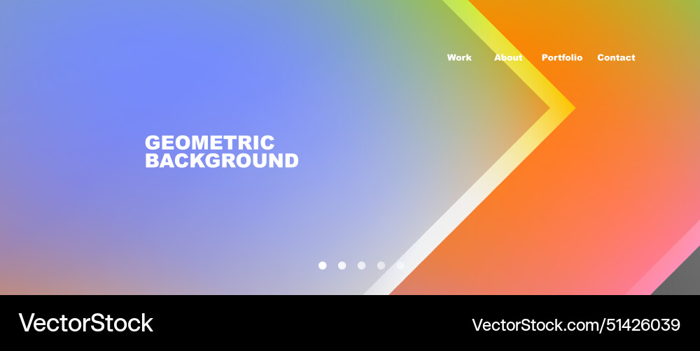 Colorful gradients with abstract geometric shapes Vector Image