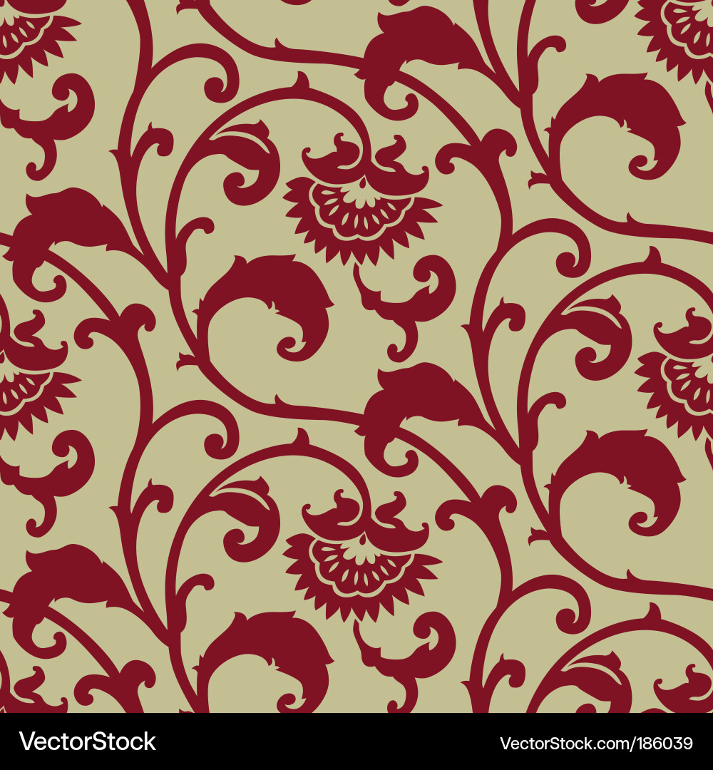 Seamless floral Royalty Free Vector Image - VectorStock