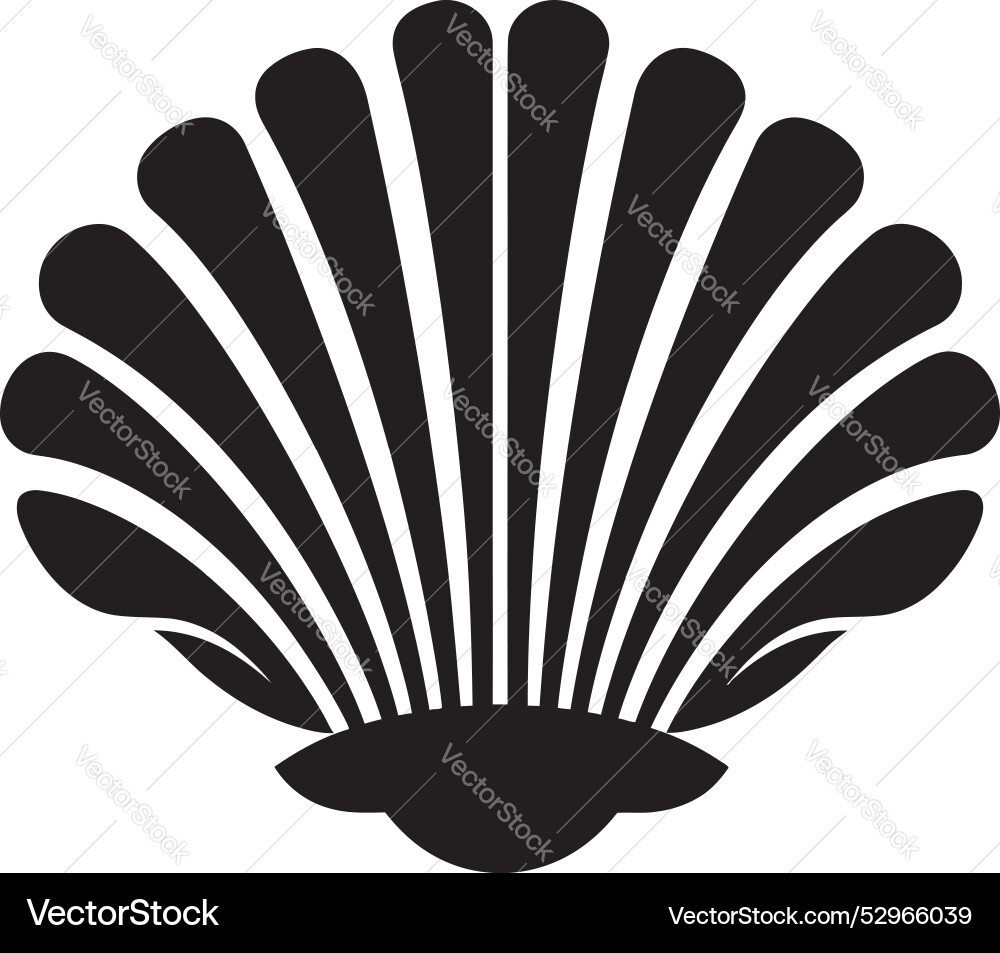 Seashell splendor unveiled iconic logo emblem Vector Image