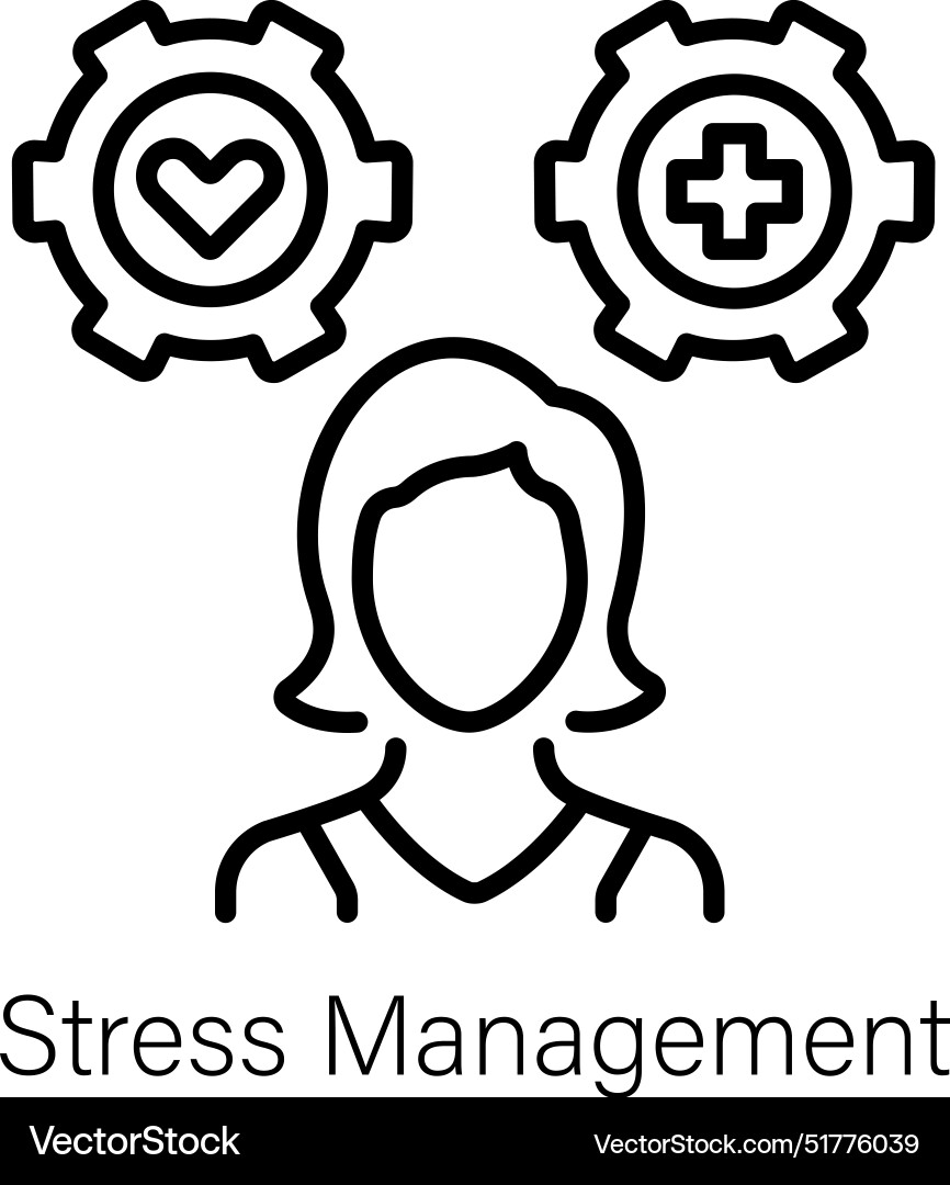 Stress management Royalty Free Vector Image - VectorStock