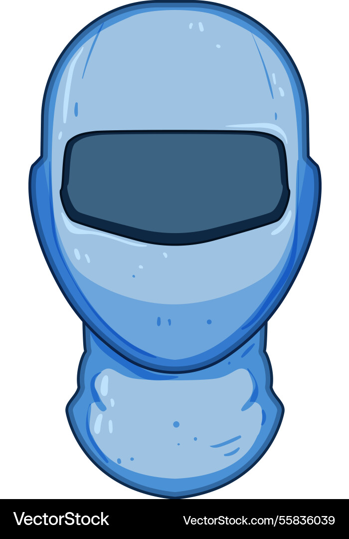 Warmth ski mask cartoon Royalty Free Vector Image