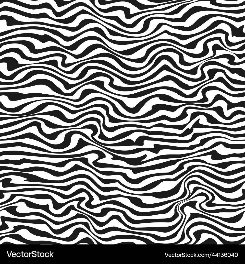 Black wave seamless texture Royalty Free Vector Image