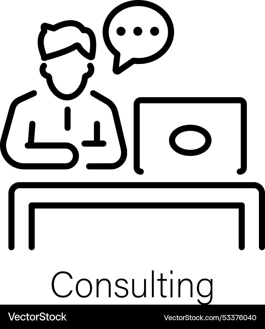 Consulting Royalty Free Vector Image - VectorStock
