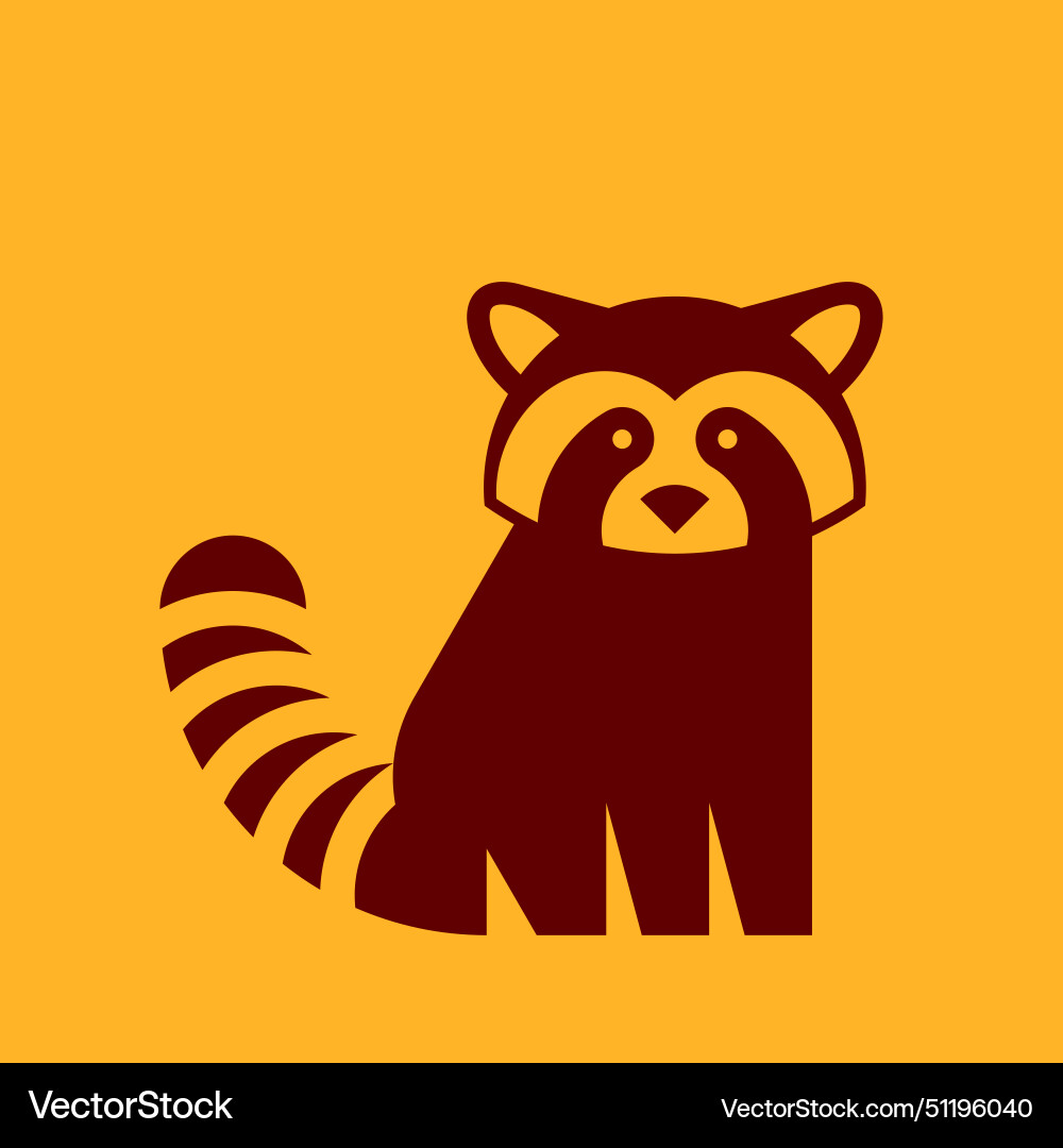 Red panda logo Royalty Free Vector Image - VectorStock