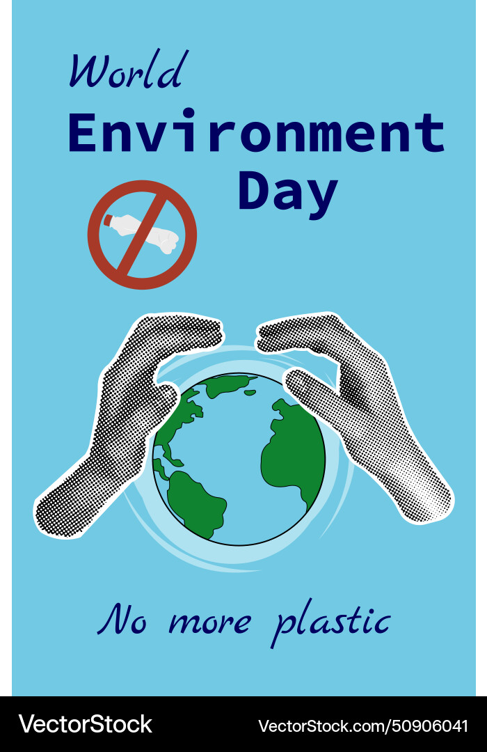 Banner dedicated to the world environment day Vector Image