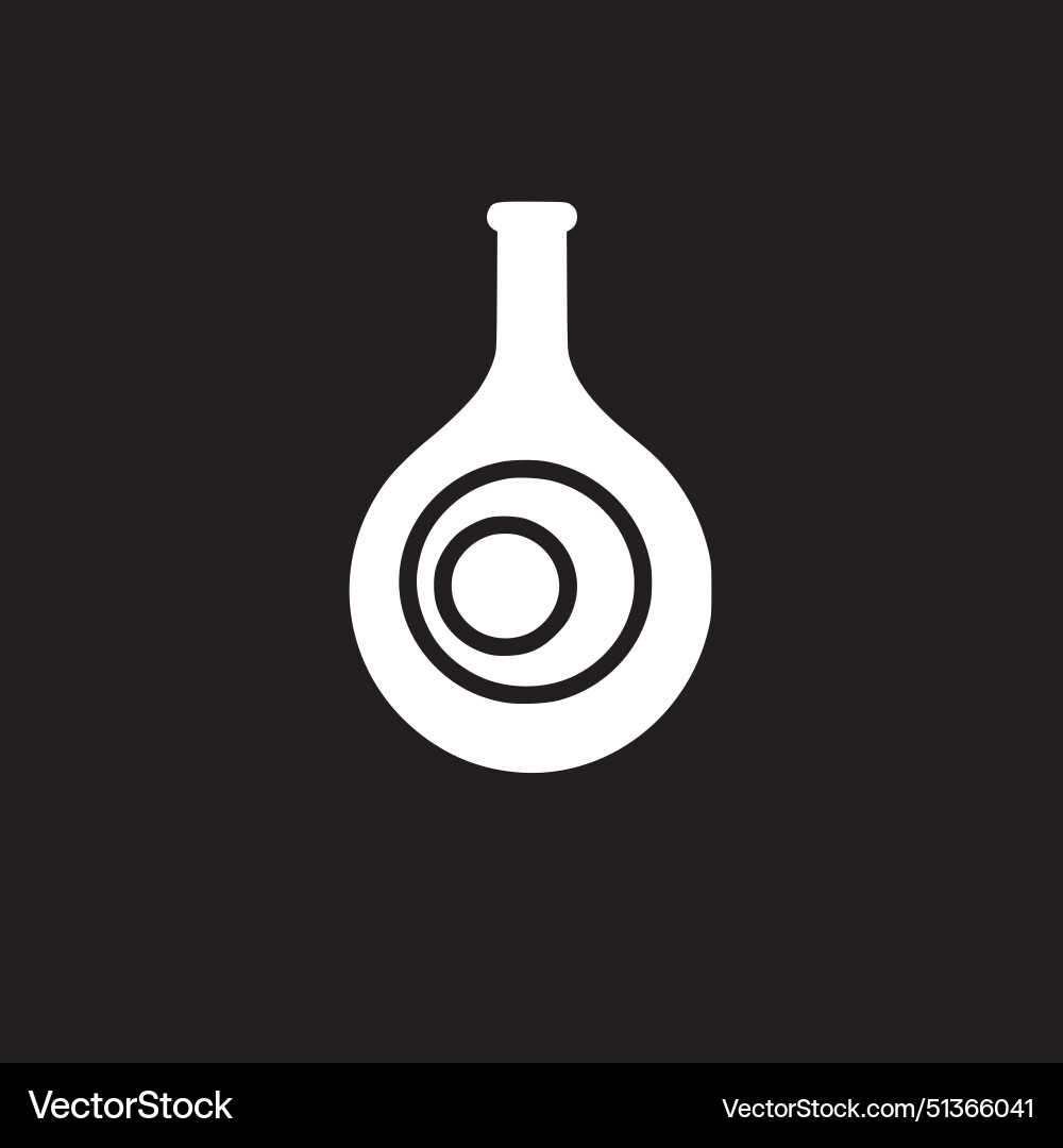 Bottle - black and white isolated icon Royalty Free Vector