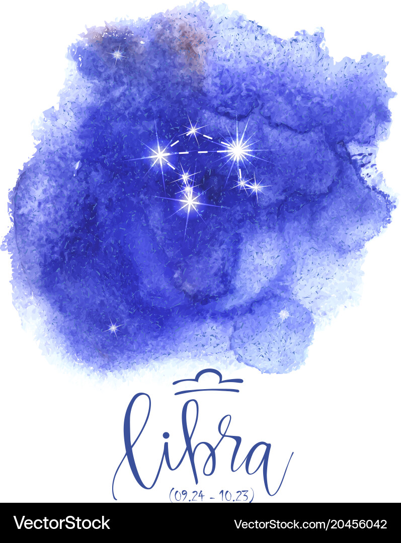 Astrology sign libra Royalty Free Vector Image