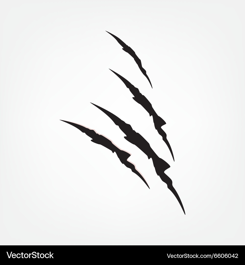 Black claw scratches Royalty Free Vector Image