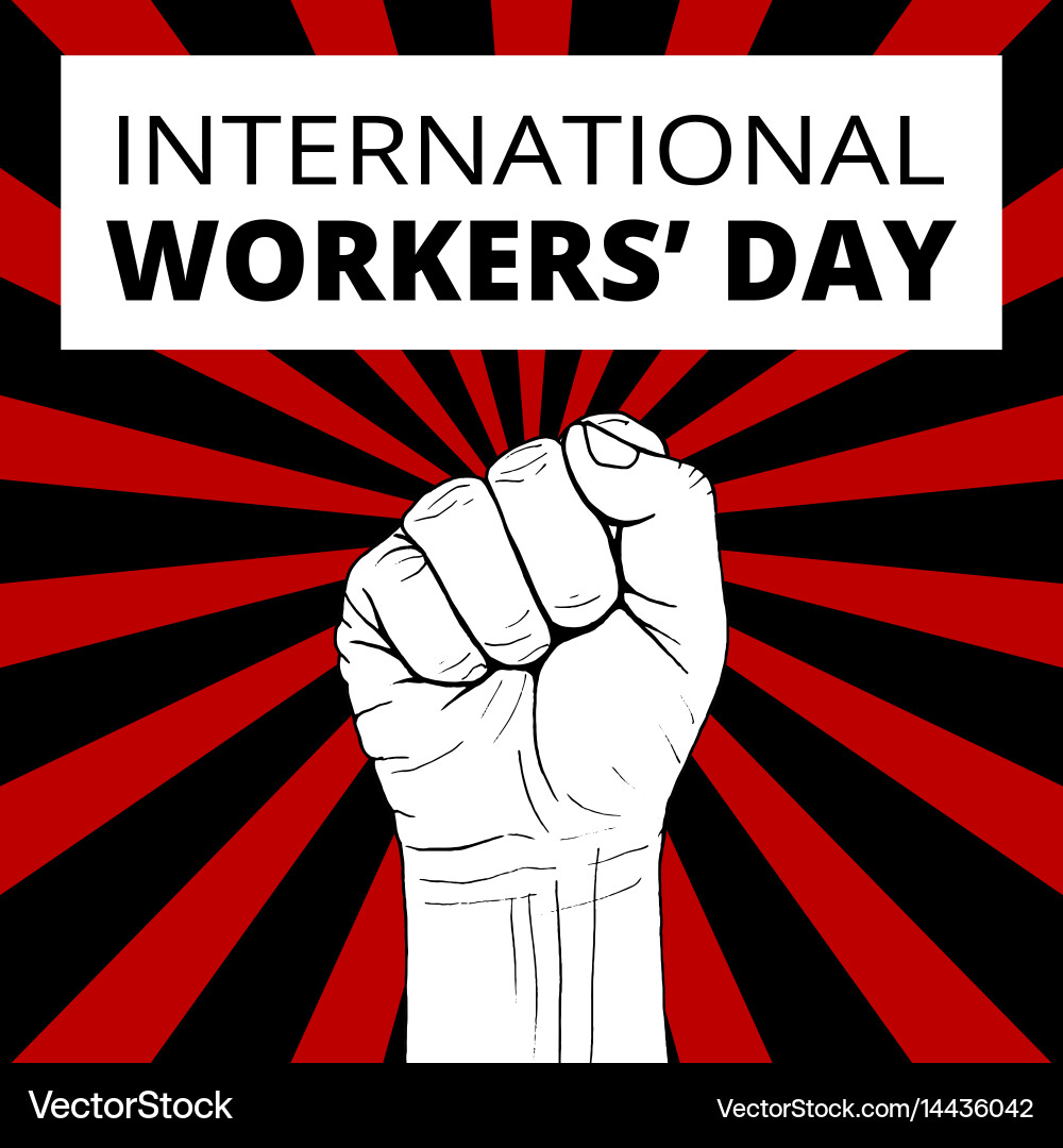 International workers day Royalty Free Vector Image