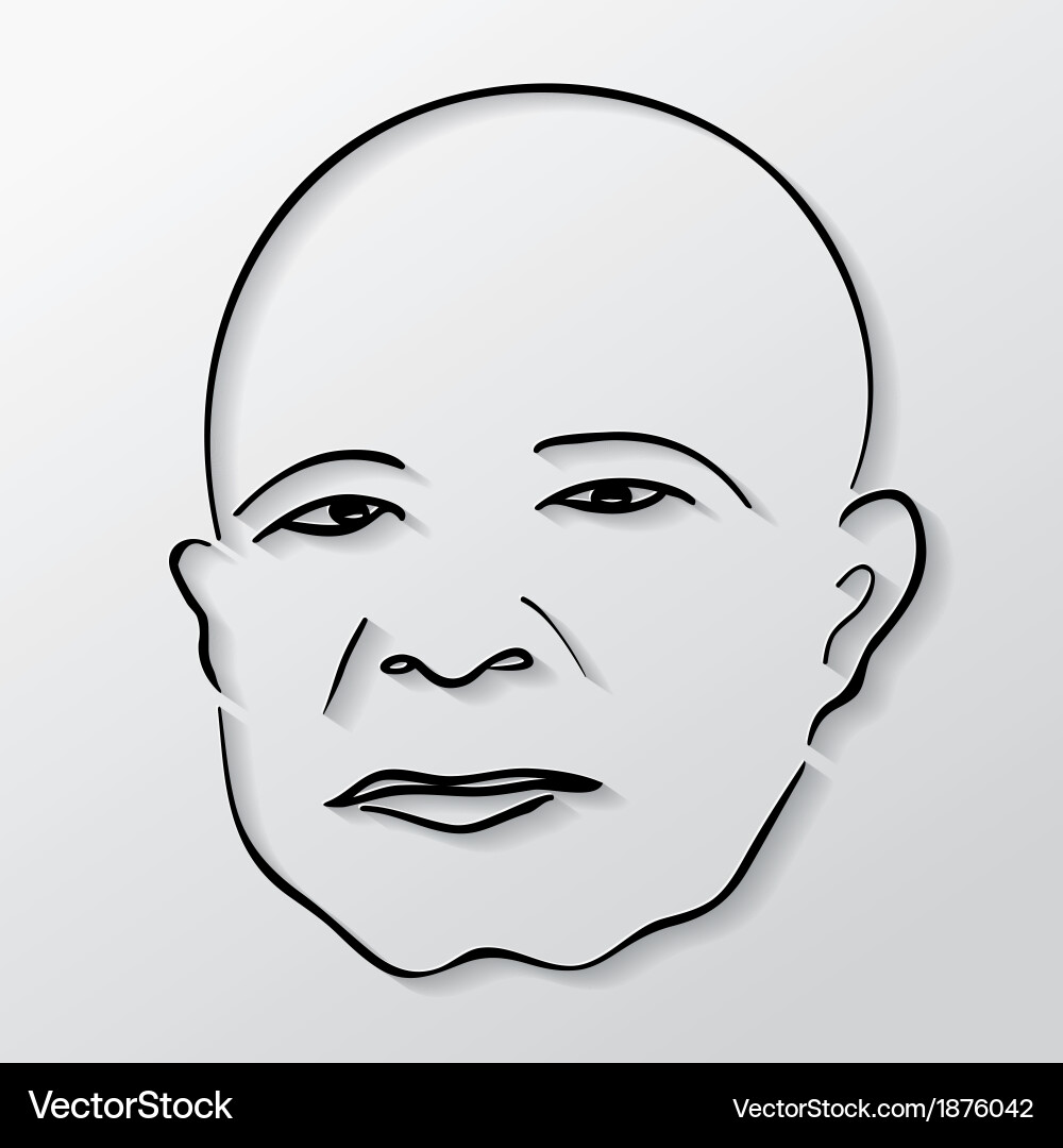 Man face Royalty Free Vector Image - VectorStock
