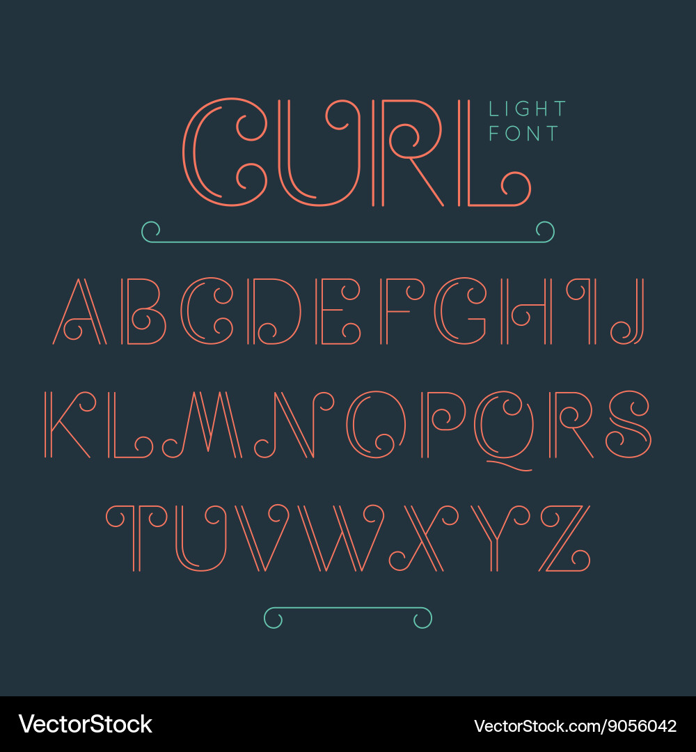 Vintage abc alphabet font Royalty Free Vector Image