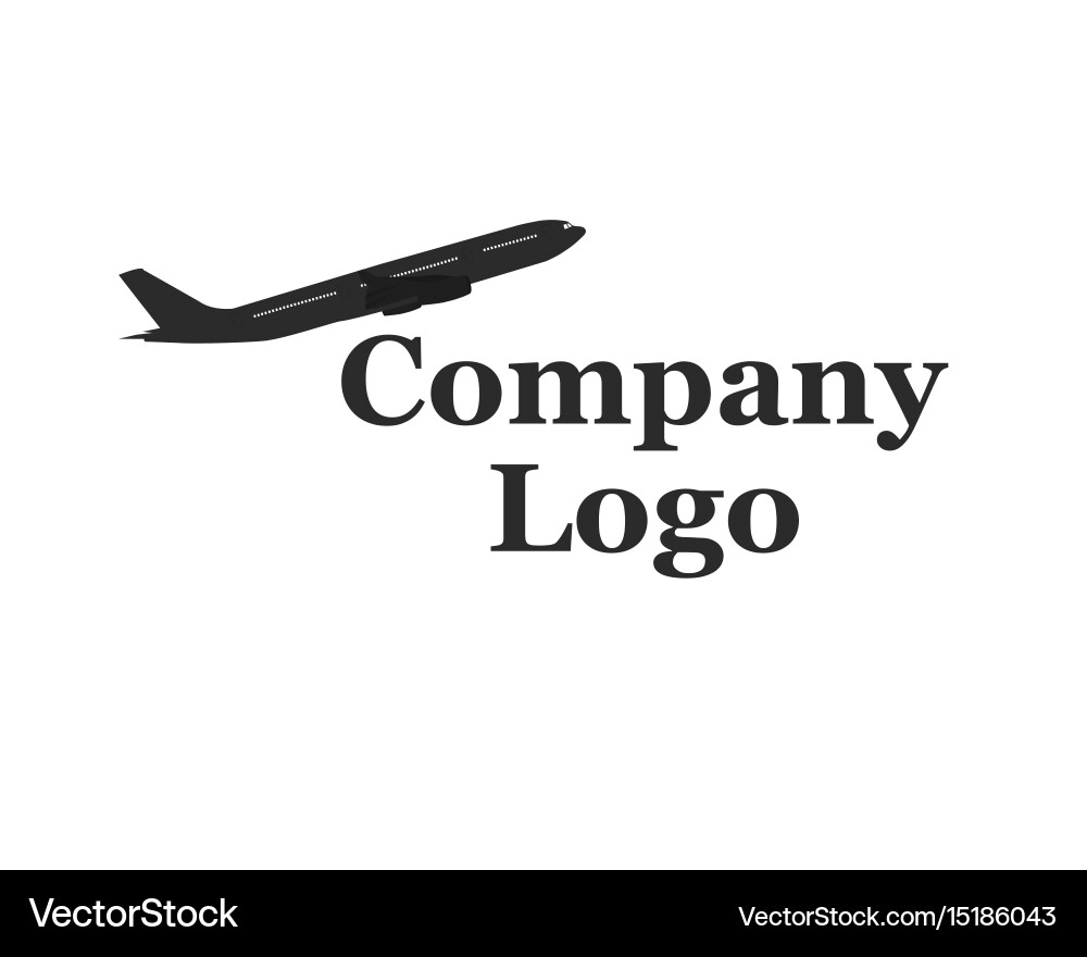 Airplane Company Logo Royalty Free Vector Image
