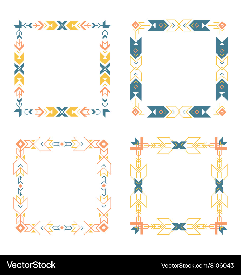 Borders collection Royalty Free Vector Image - VectorStock