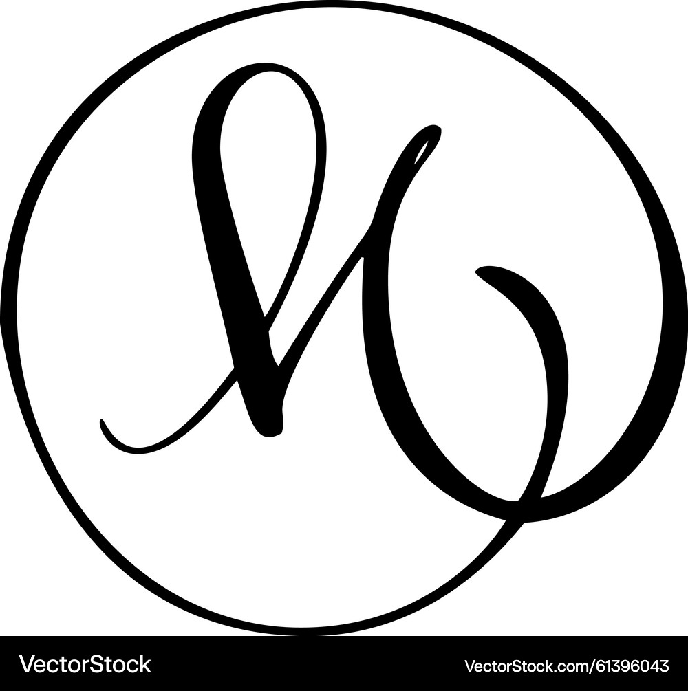 Hand Drawn Letter M Monogram Logo – Royalty-Free Vector | VectorStock