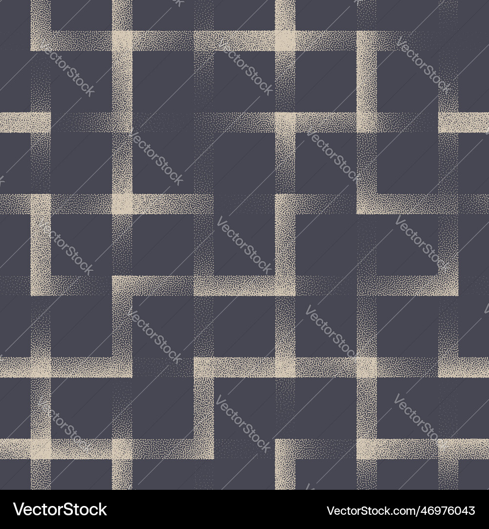 Intertwined lines geometric seamless pattern Vector Image