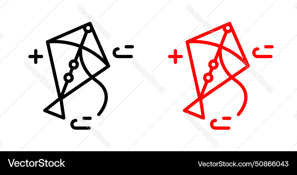 Makar sankranti icon set kite symbol indian Vector Image
